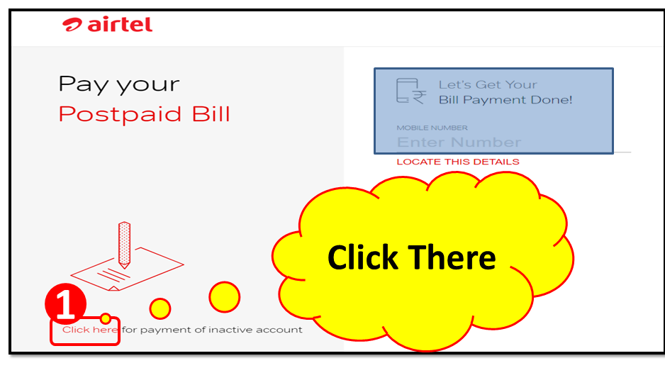 Airtel Inactive Number Bill Payment | Online payment process