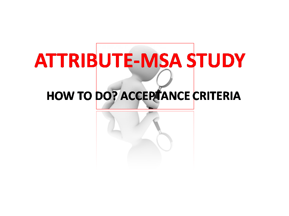Attribute MSA | How to do Attribute MSA | Acceptance Criteria