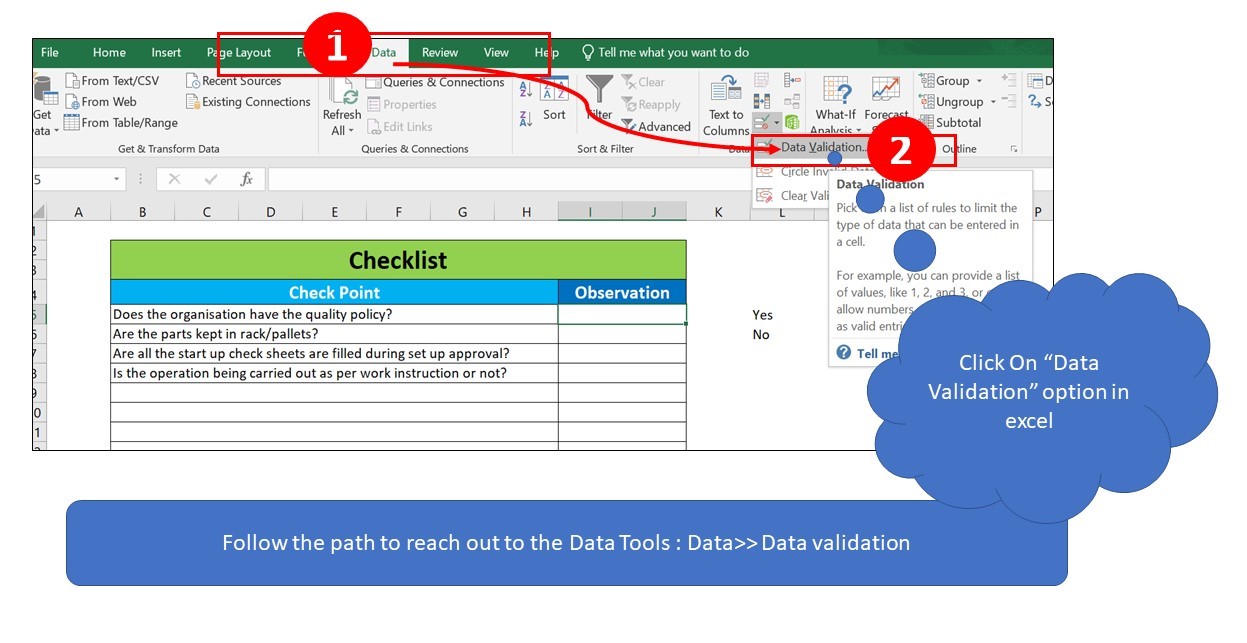 Drop Down List in Excel Template | Details guide with Example